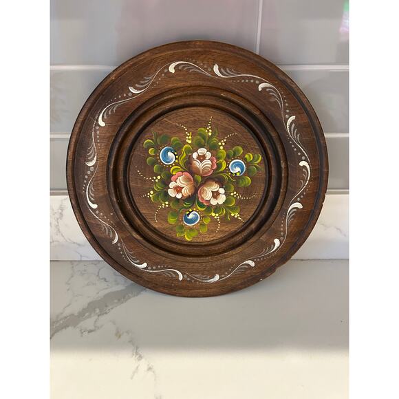 Unbranded | Art | Decorative German Wooden Paint Hand Painted Floral ...